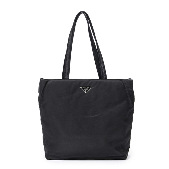 Prada | Bags | Prada Square Tote In Black Nylon Canvas | Poshmark
